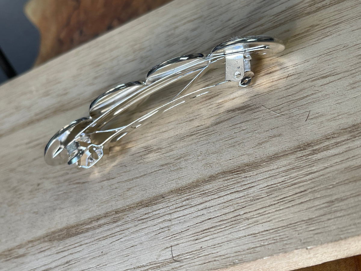 Hair Clip - Silver 02 – Queen B Country
